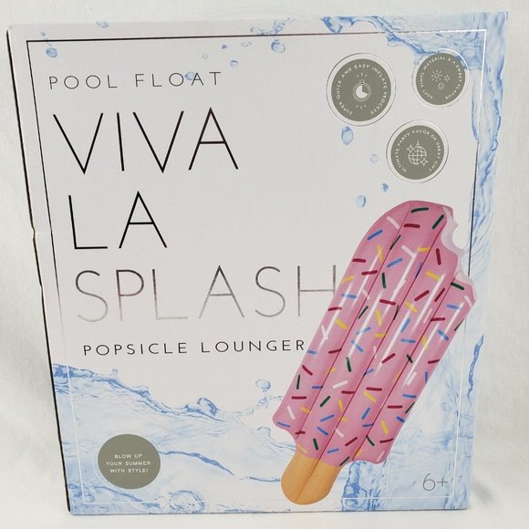 Viva La Splash | Other | Pool Float Popsicle Sprinkles Lounger Pool Float 28 X 75 Viva La Splash ...